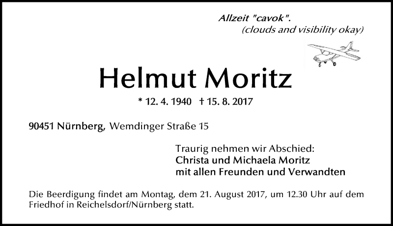 Traueranzeigen von Helmut Moritz | trauer.nn.de