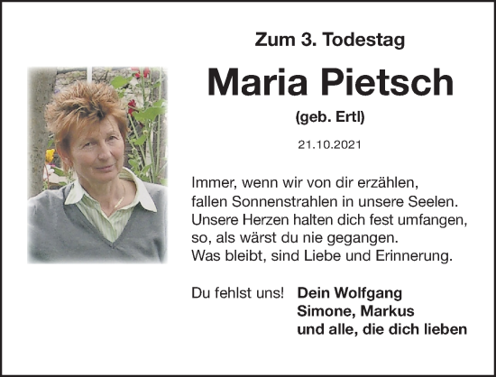 Traueranzeigen der letzten 14 Tage | trauer.nn.de